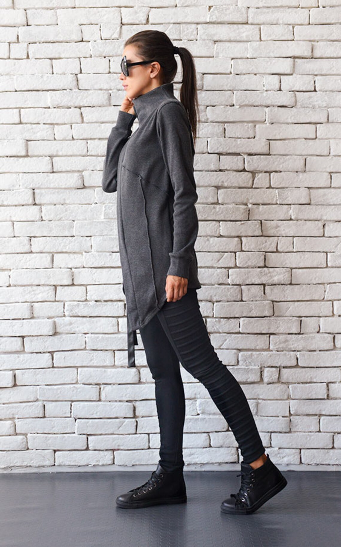 Oversize Grey Jacket/asymmetric Loose Blazer/short Grey - Etsy