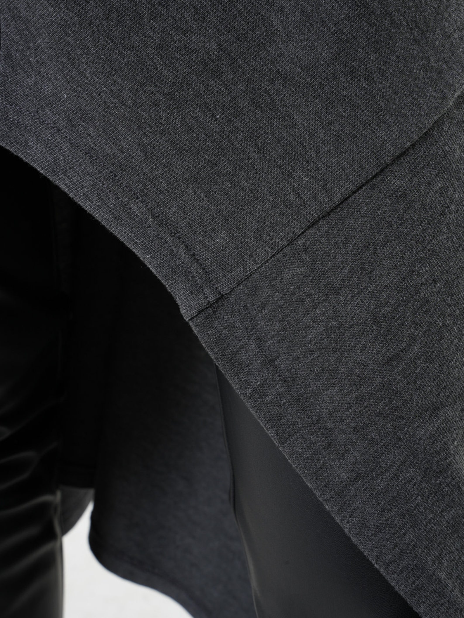 Dark Grey Loose Tunic/extravagant Casual Top/comfortable Tunic Dress ...