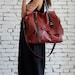 Red Maxi Bag / off Shoulder Bag / Cross Body Bag / Genuine Leather Bag ...