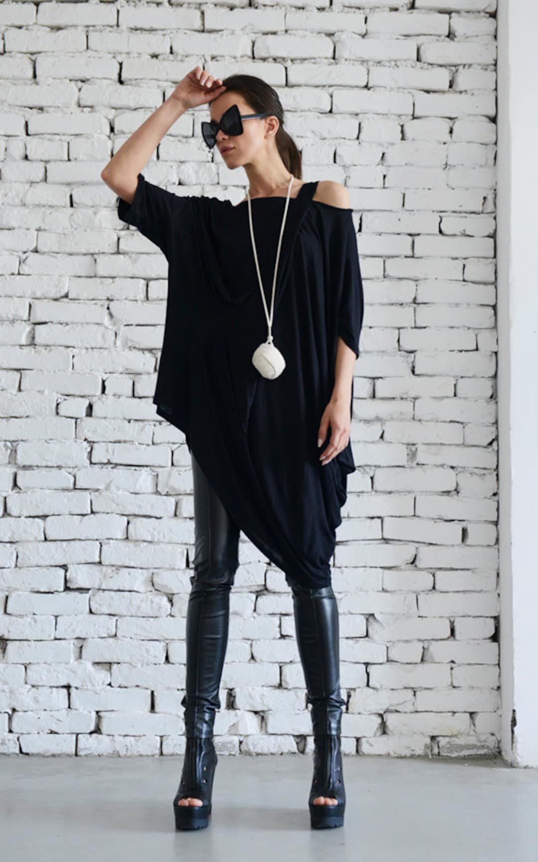 Maxi Tunic / Oversized Tunic / Asymmetric Tunic / Boho Chic Clothing ...