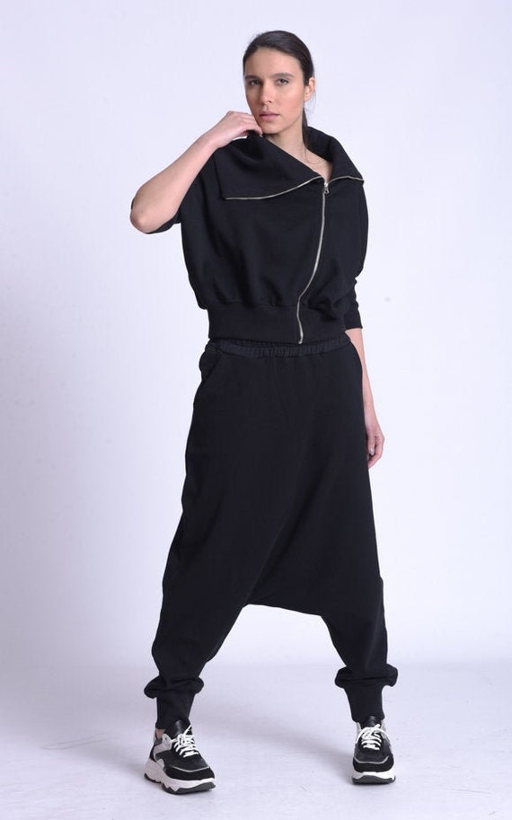 Loose Everyday Zipper Tracksuit Set by METAMORPHOZA - Etsy