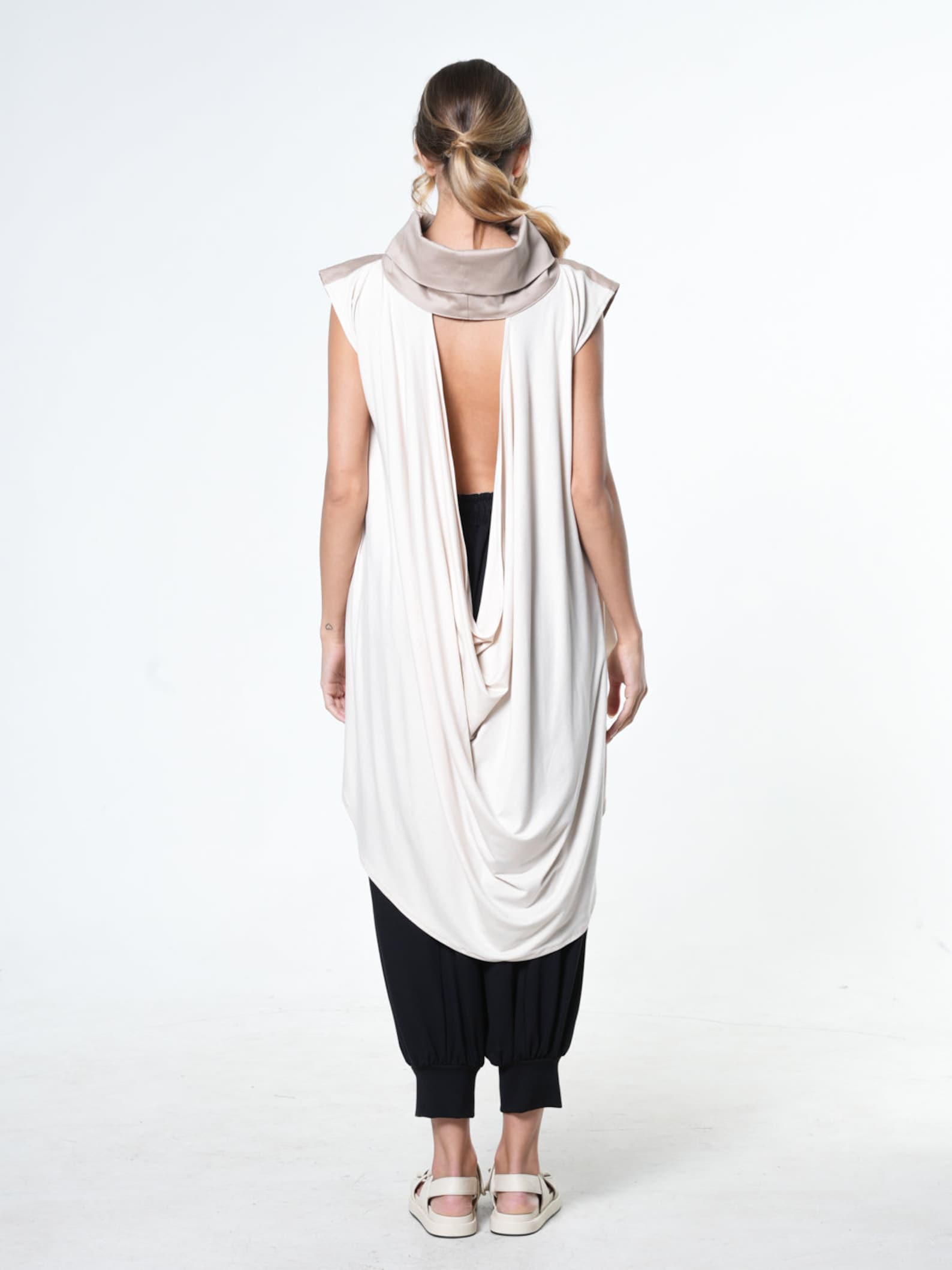 Open Back Top / Asymmetric Tunic / Backless Top / Plus Size Tunic Tops ...