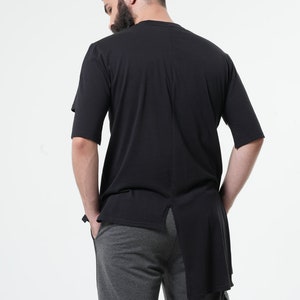 NEW Asymmetrical Tunic / Mens Tunic Shirt / Short Sleeve Tunic - Etsy