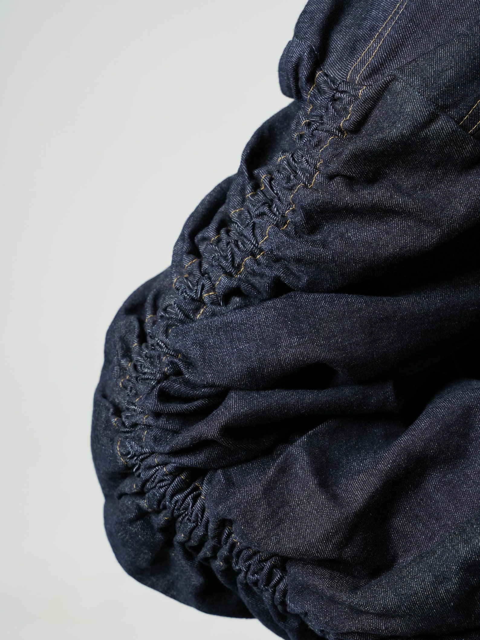 Denim Hooded Jacket/ Gathered Jacket / Custom Denim Jacket /gathered ...