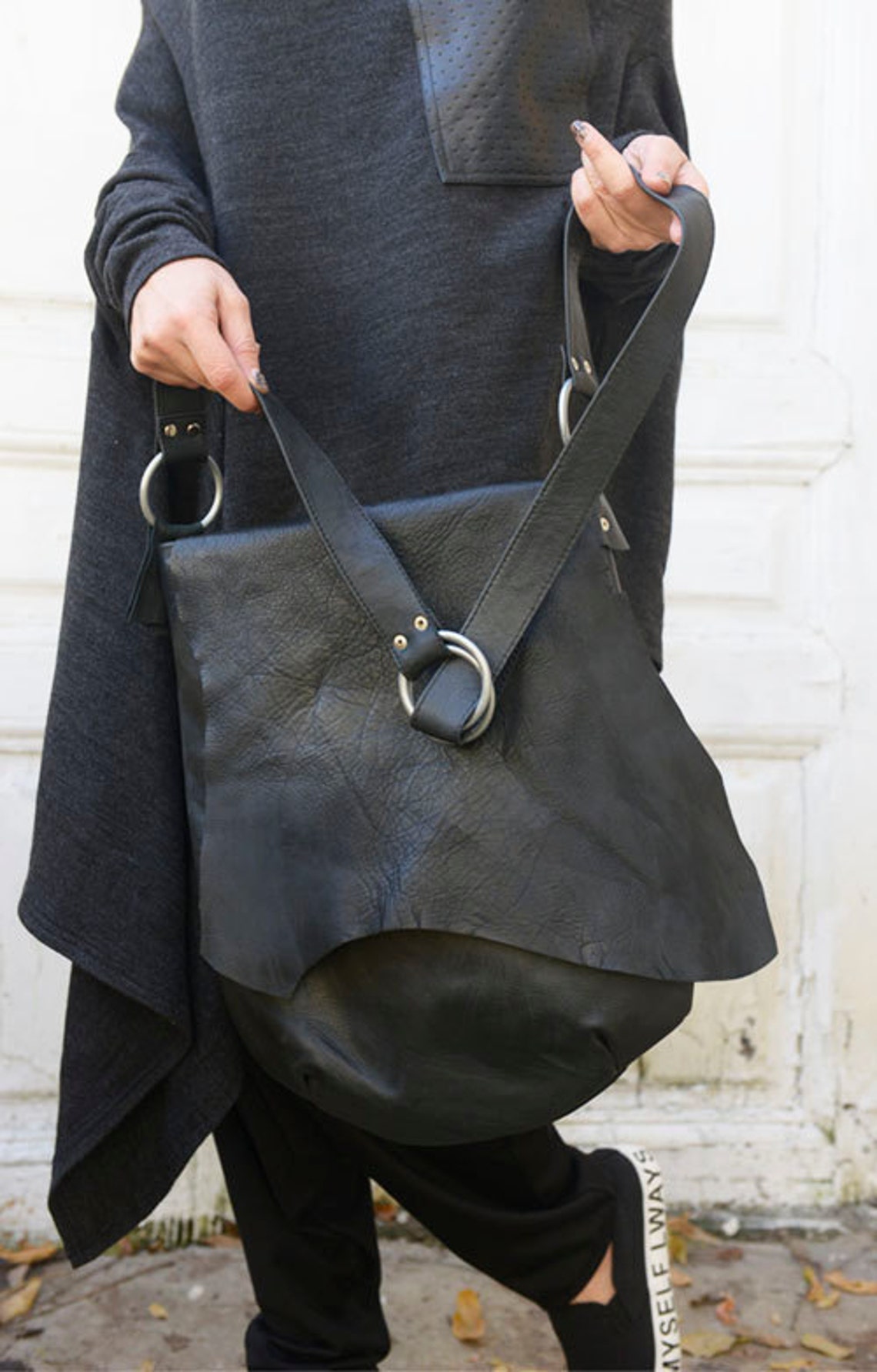 Small Black Leather Purse / Leather Crossbody Bags for Women / - Etsy
