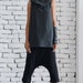 Dark Grey Hooded Top/extravagant Summer Vest/casual Tunic With Hood ...