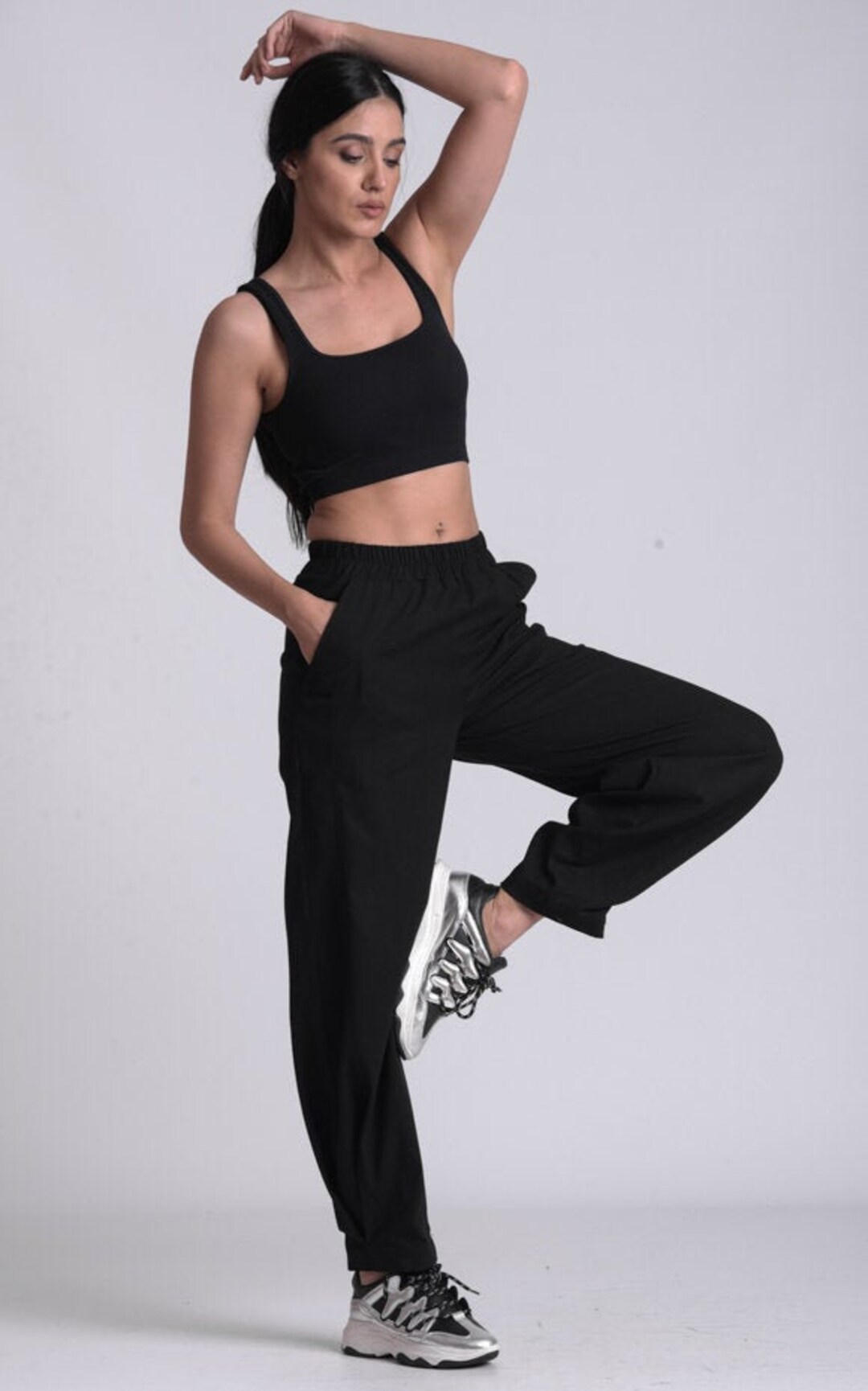 Black Linen Pants / Plus Size Maxi Pants / Wide Leg Linen Pants ...