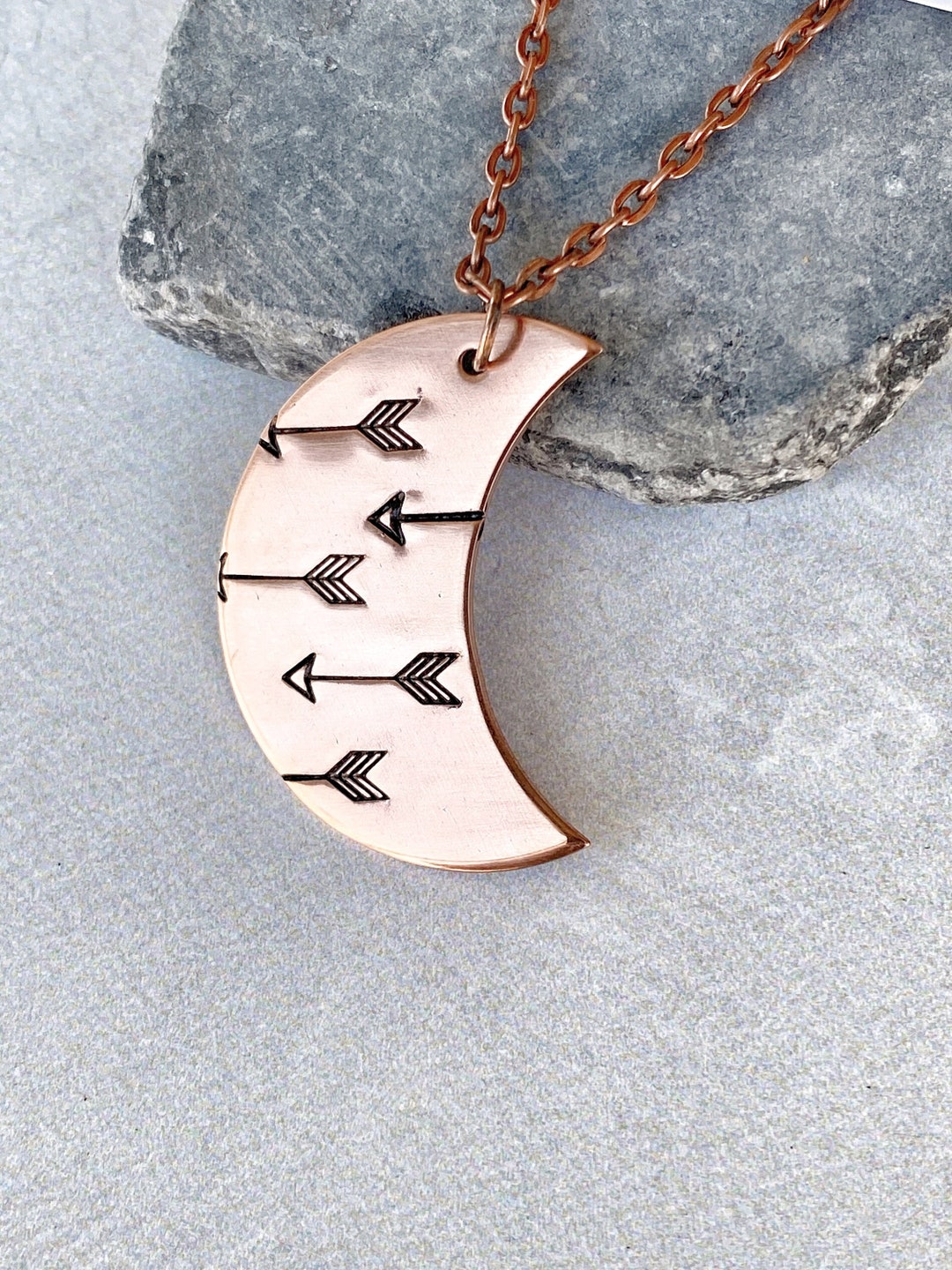 Ellie B's Creations - Crescent Moon Arrows Necklace - Archery Necklace ...