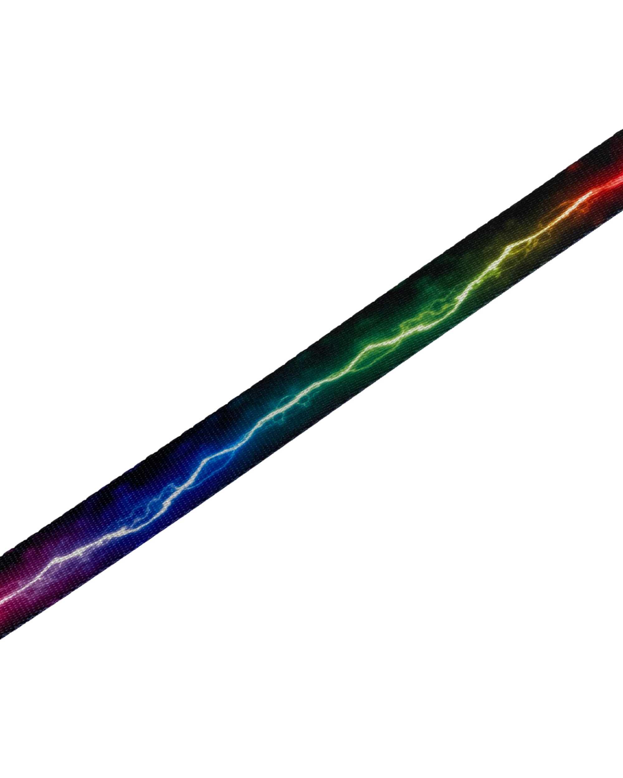 Rainbow Lightning Webbing Double Slider Belt 1 Rainbow - Etsy