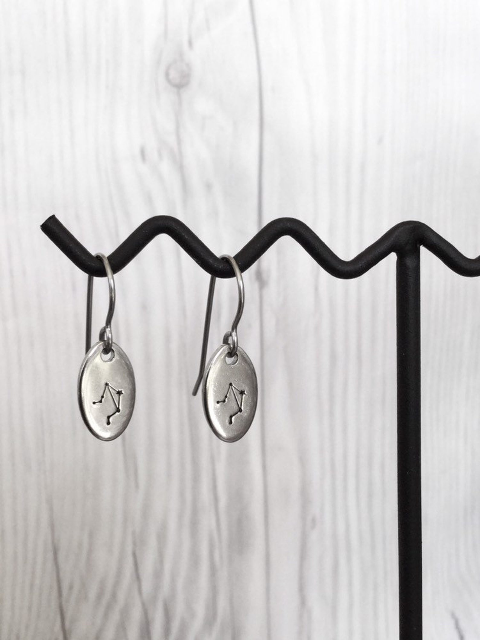 Libra Earrings Libra Jewelry Zodiac Sign Earrings | Etsy