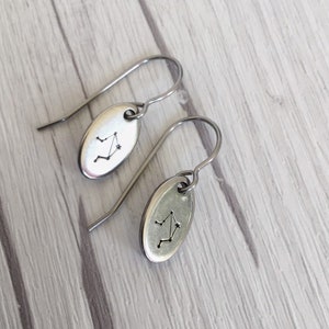 Libra Earrings - Libra Jewelry - Zodiac Sign Earrings - Constellation ...