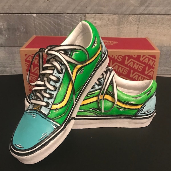 Hand Painted Vans - Etsy