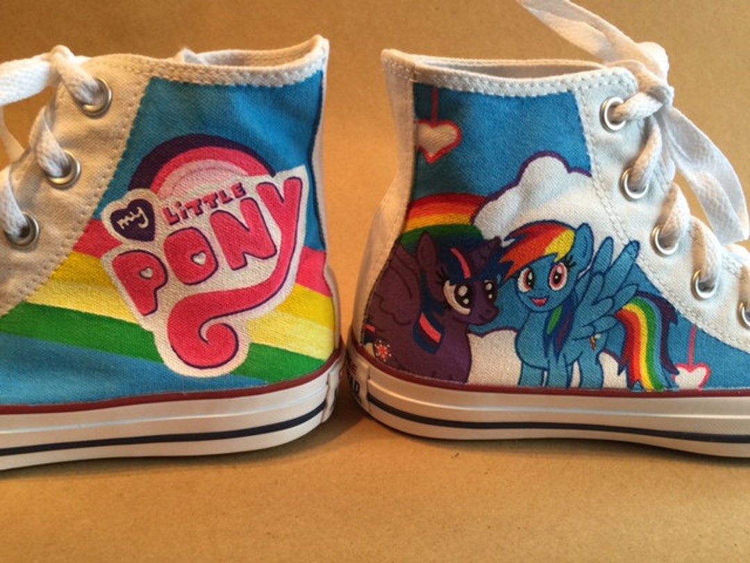 My Little Pony Hi-top Converse - Etsy