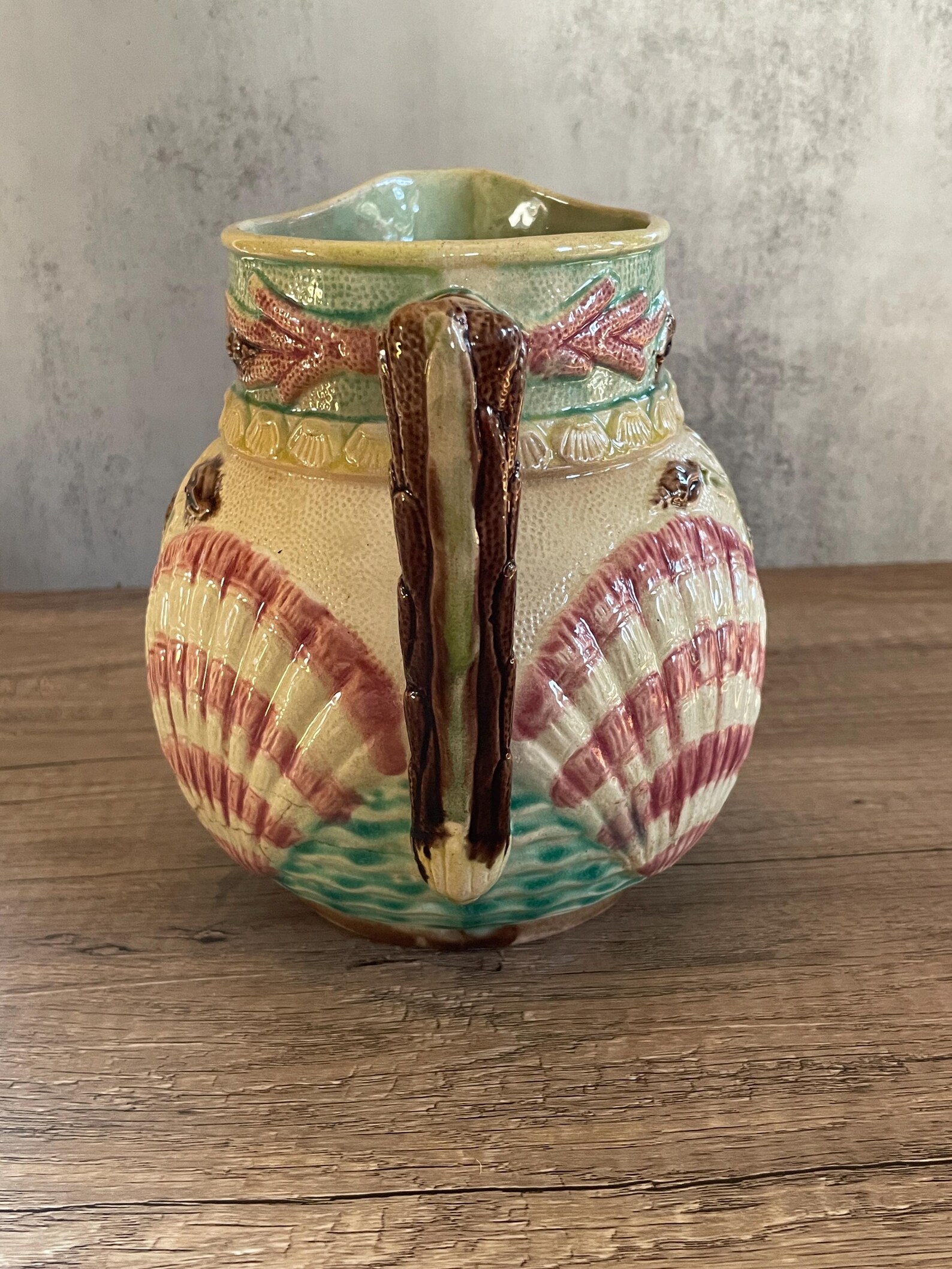 Rare Antique Majolica Ocean Inspired Pitcher - Etsy