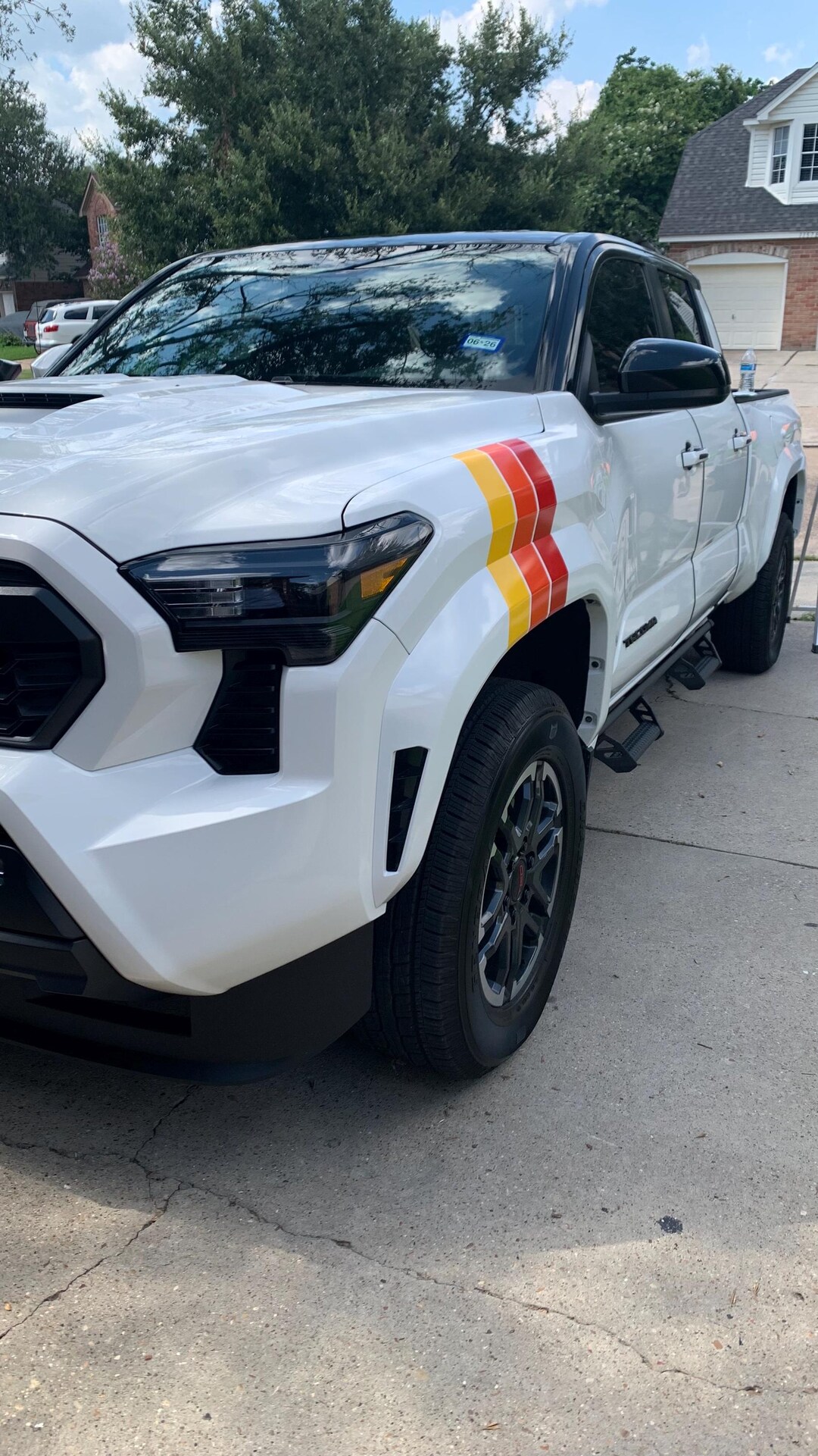 2024 Toyota Tacoma TRD Retro Fender 3M Decals, Yellow Orange Red ...