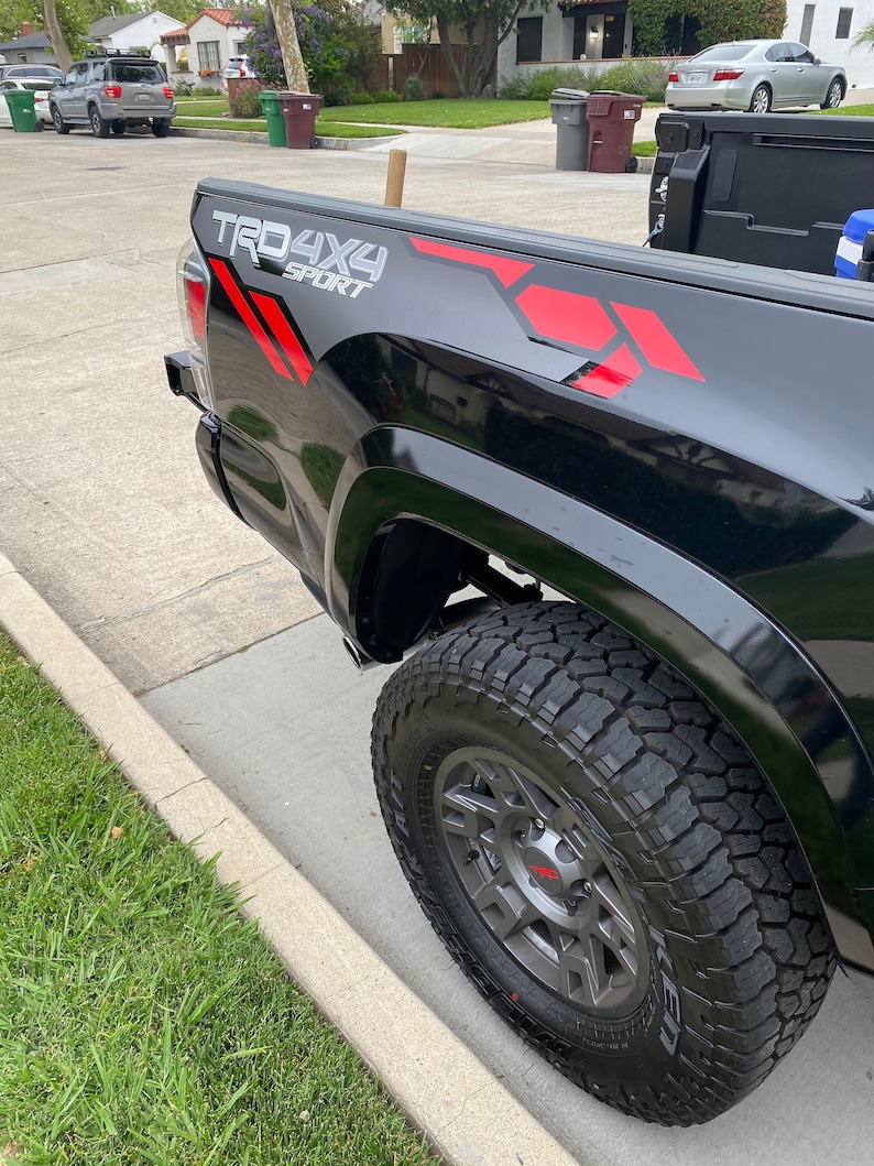 Toyota Tacoma TRD Vinyl Graphics for the Hood Bed Grille | Etsy