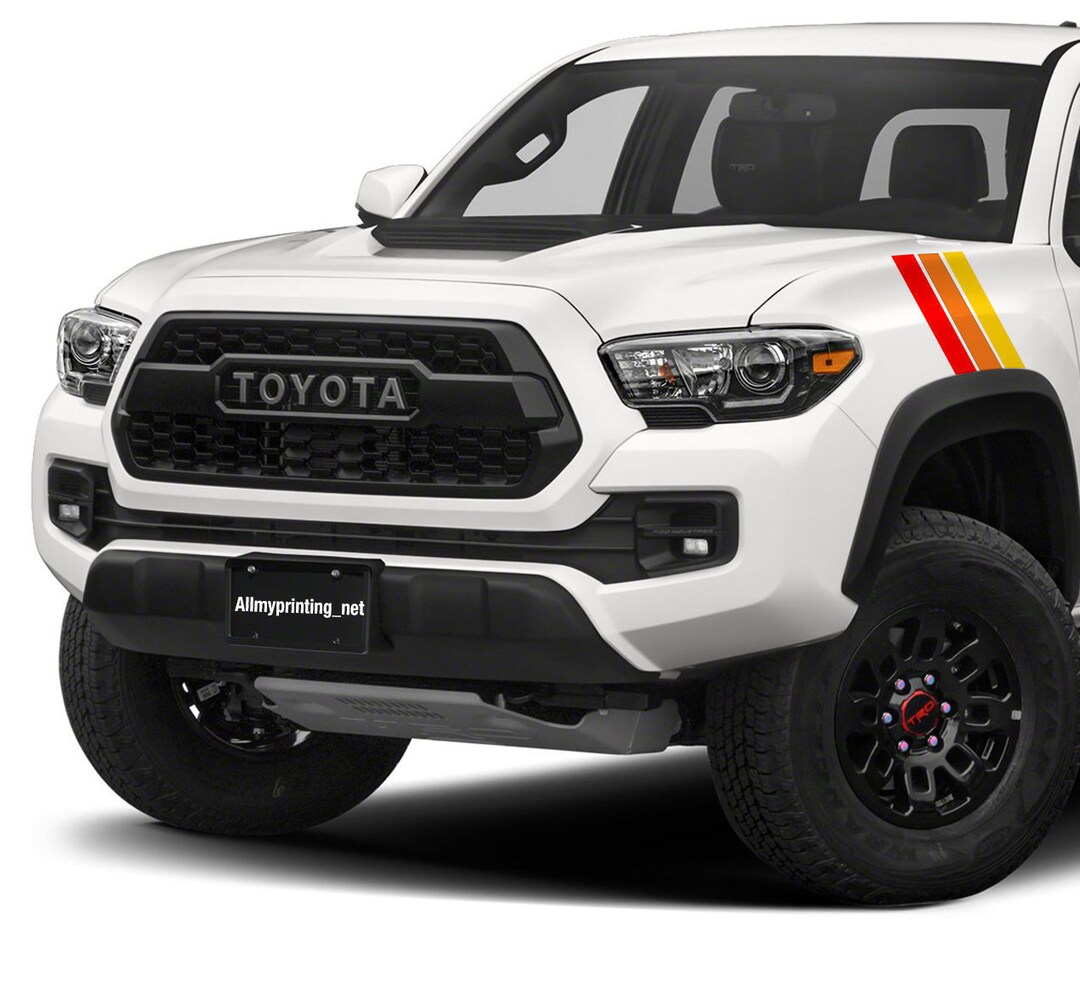 Toyota Tacoma TRD Retro Color Decals - Etsy