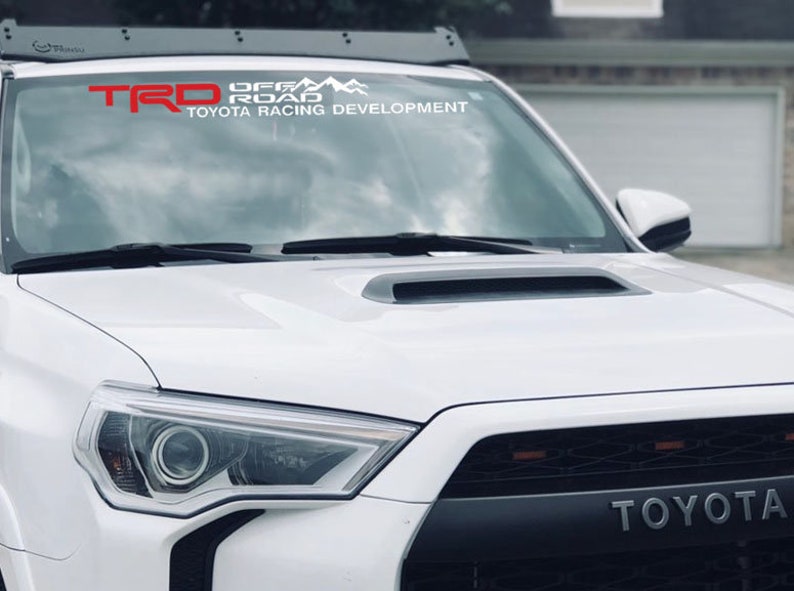 Toyota 4runner Windshield Vinyl Decals - TRD off Road - Etsy
