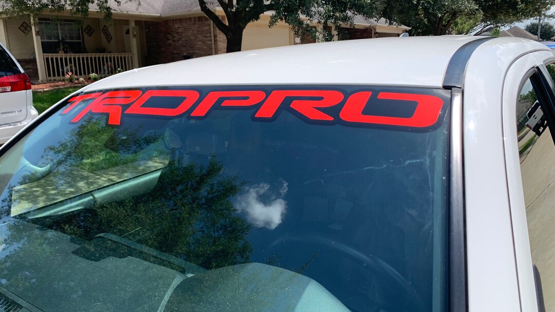 Fits Toyota Tacoma TRD Pro Windshield Vinyl Decals - Etsy