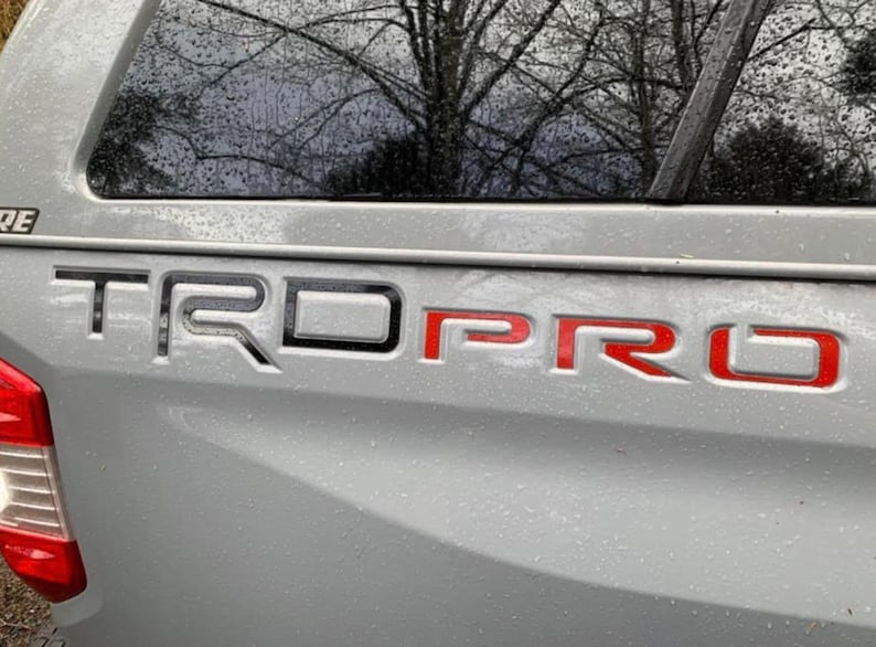 Toyota Tundra TRD PRO Bed Vinyl Lettering Decals Sticker - Etsy
