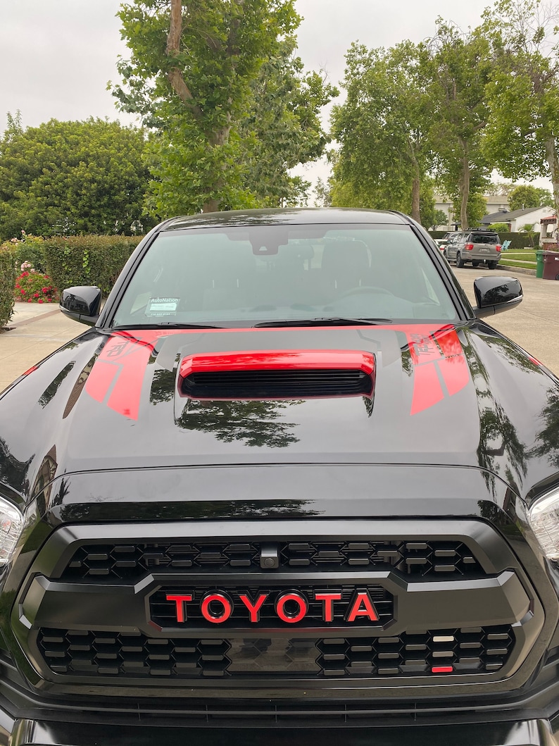 Toyota Tacoma TRD Vinyl Graphics for the Hood Bed Grille | Etsy