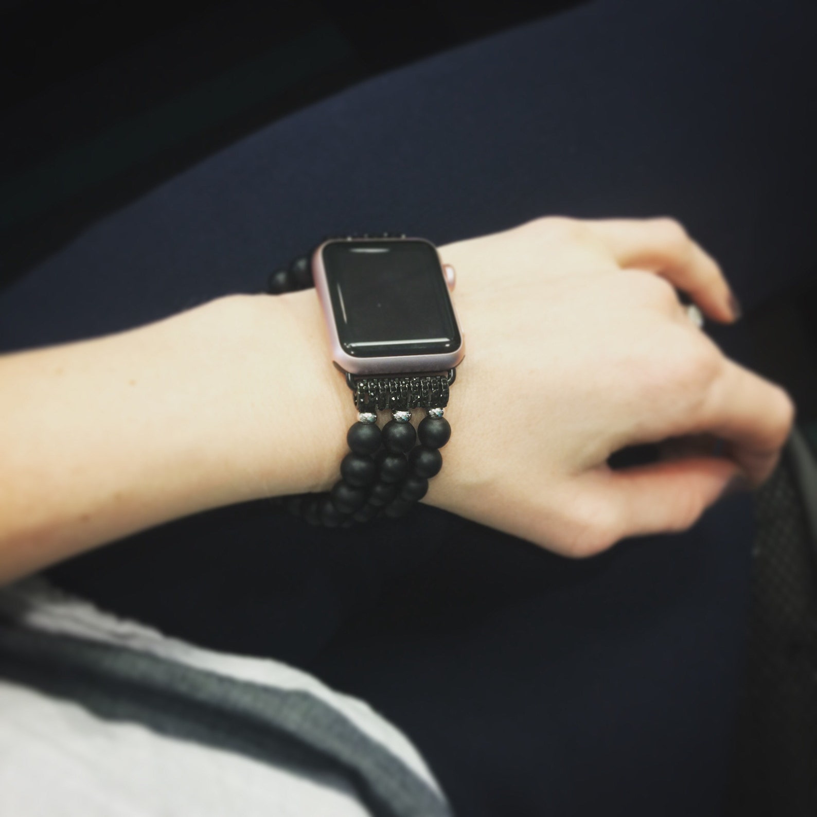 Apple Watch Band Custom Made Beaded Band Stretch Apple | Etsy