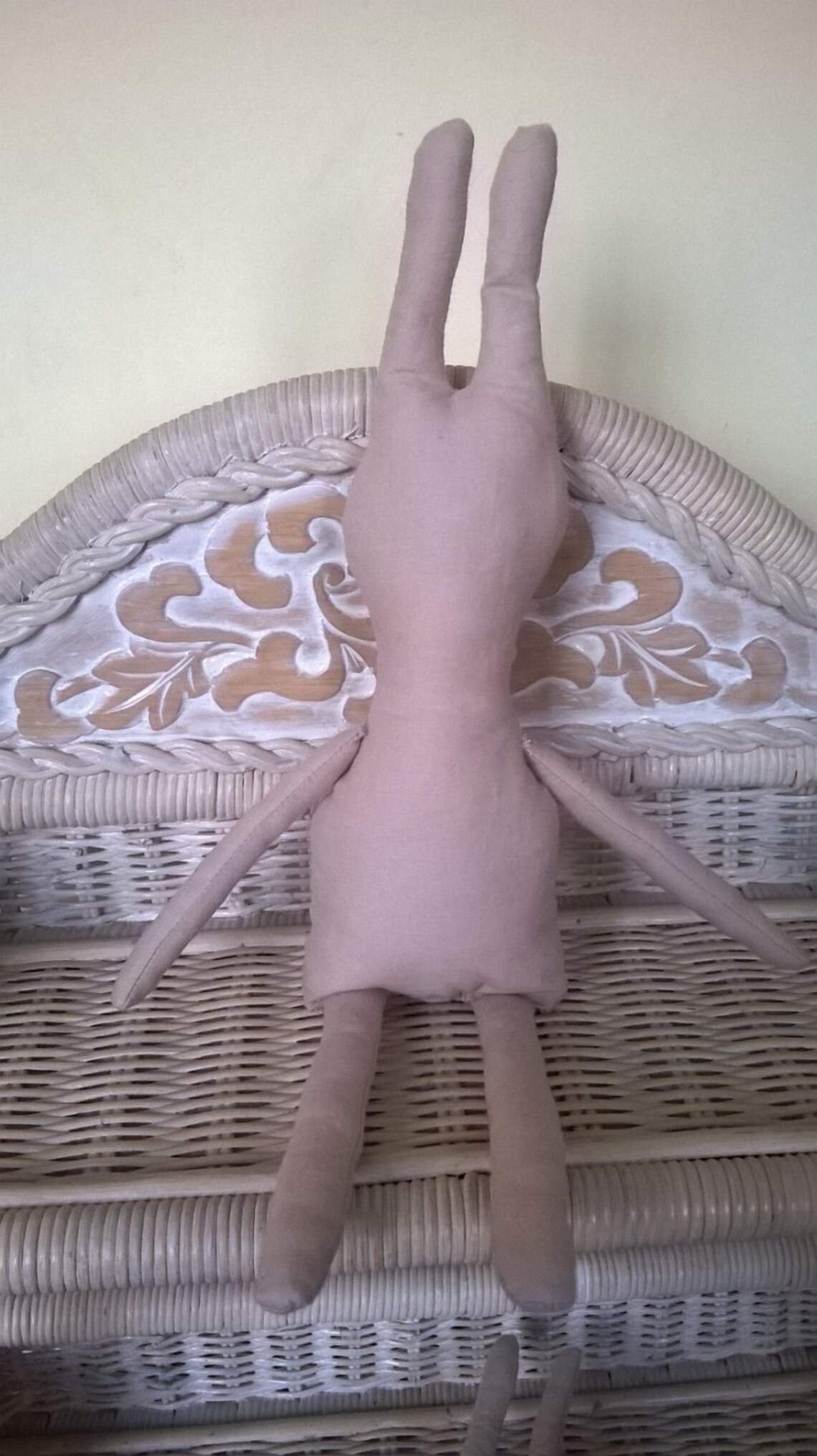 Folk Art Muslin Bunny Doll Body Blank Muslin Doll Cotton Rag - Etsy