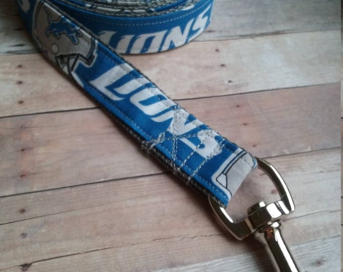 Dog Leash, Detroit Print Lions Fabric, Football Leash, Stylish Pet ...