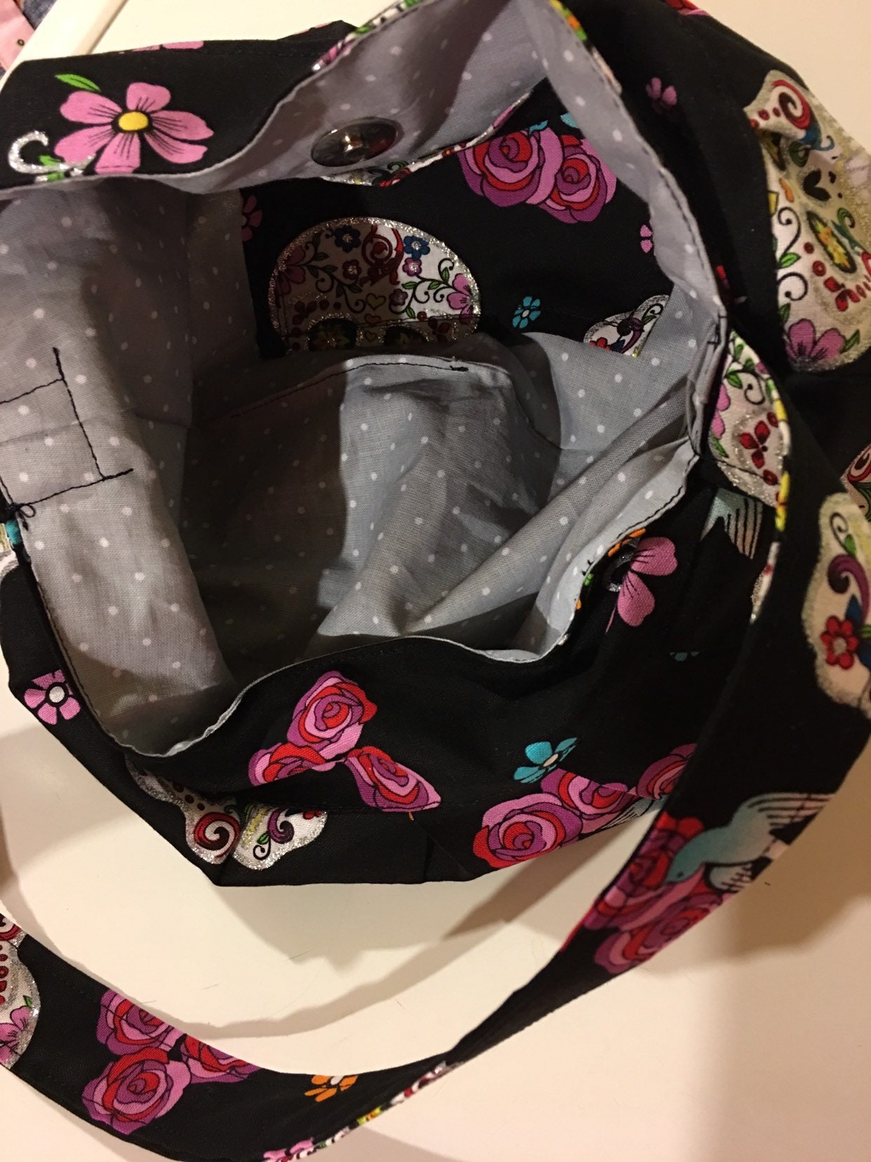 Sugar Skull Handbag small handbag Rockabilly bag Sugar | Etsy