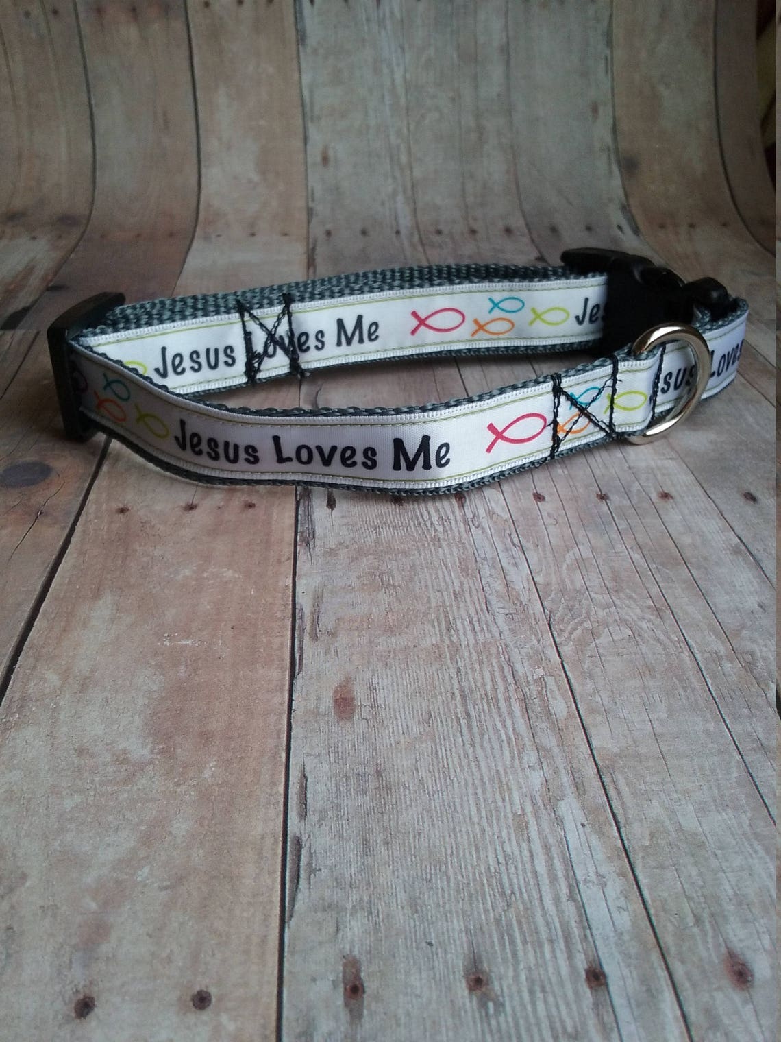 Dog Collar, Jesus Loves Me, Dog Style, Ribbon Dog Collar, Everday Pet ...