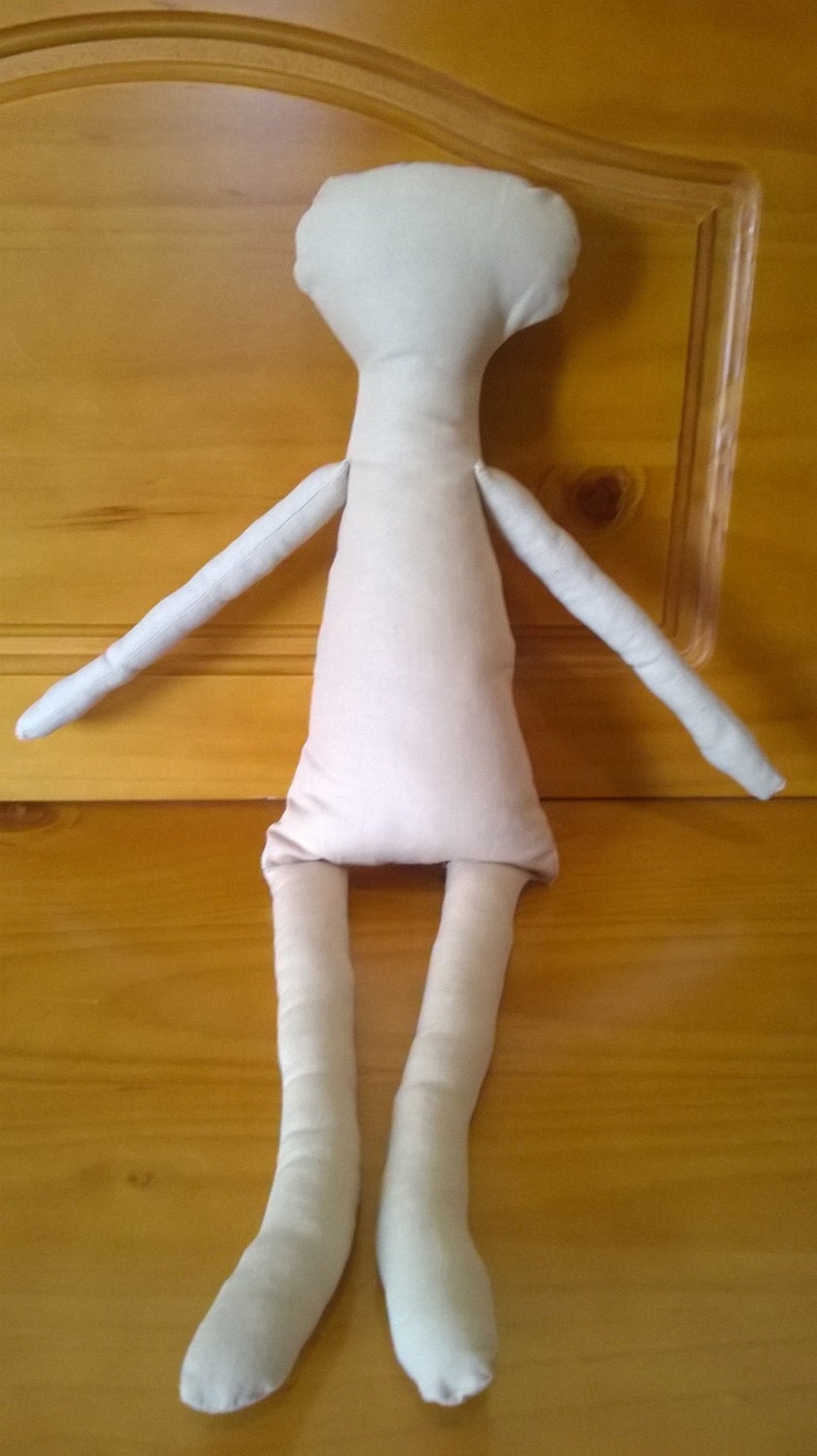 Primitive Muslin Doll Body Blank Muslin Cotton Rag Doll - Etsy