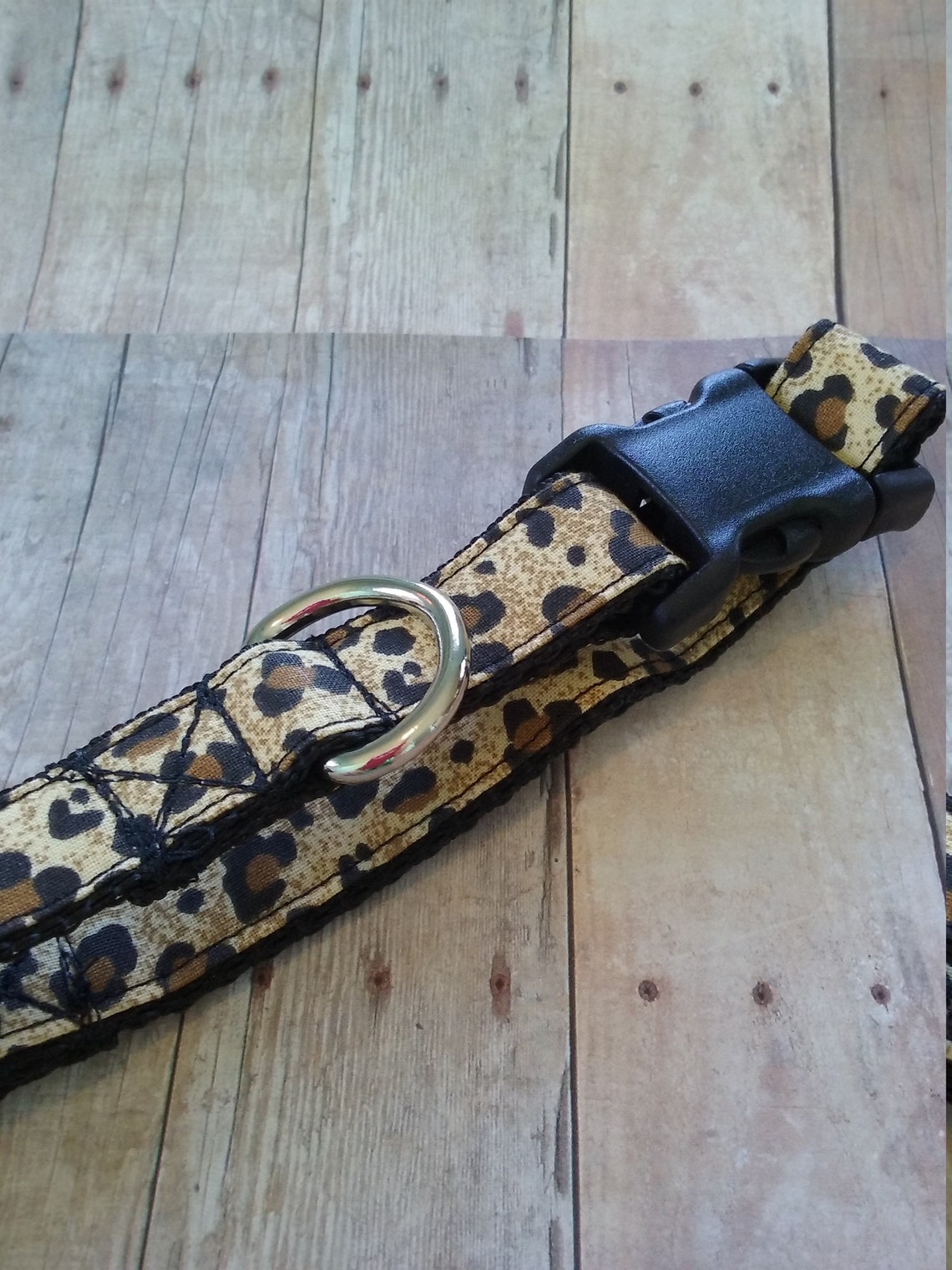 Dog Collar Cheetah Print Dog Style Fabric Dog Collar - Etsy