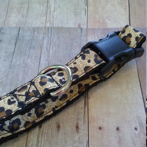 Dog Collar, Cheetah Print , Dog Style, Fabric Dog Collar, Everday Pet ...