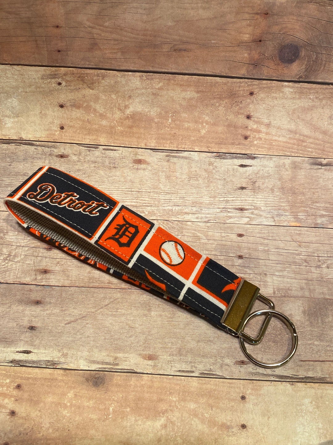 Reduced Key Fob, Oops Keychain, Key Holder, Wristlet, Detroit Baseball ...