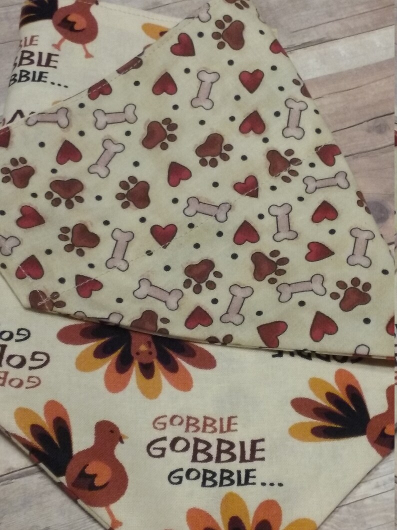Gobble Til You Wobble Thanksgiving Fall Reversible Dog - Etsy