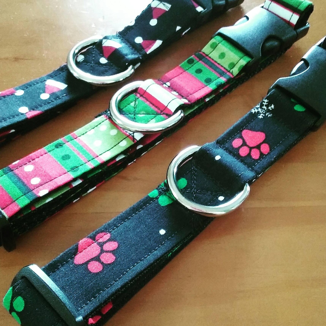 Christmas Dog Collar, Dog Style, Fabric Dog Collar, Holiday Pet Collars ...