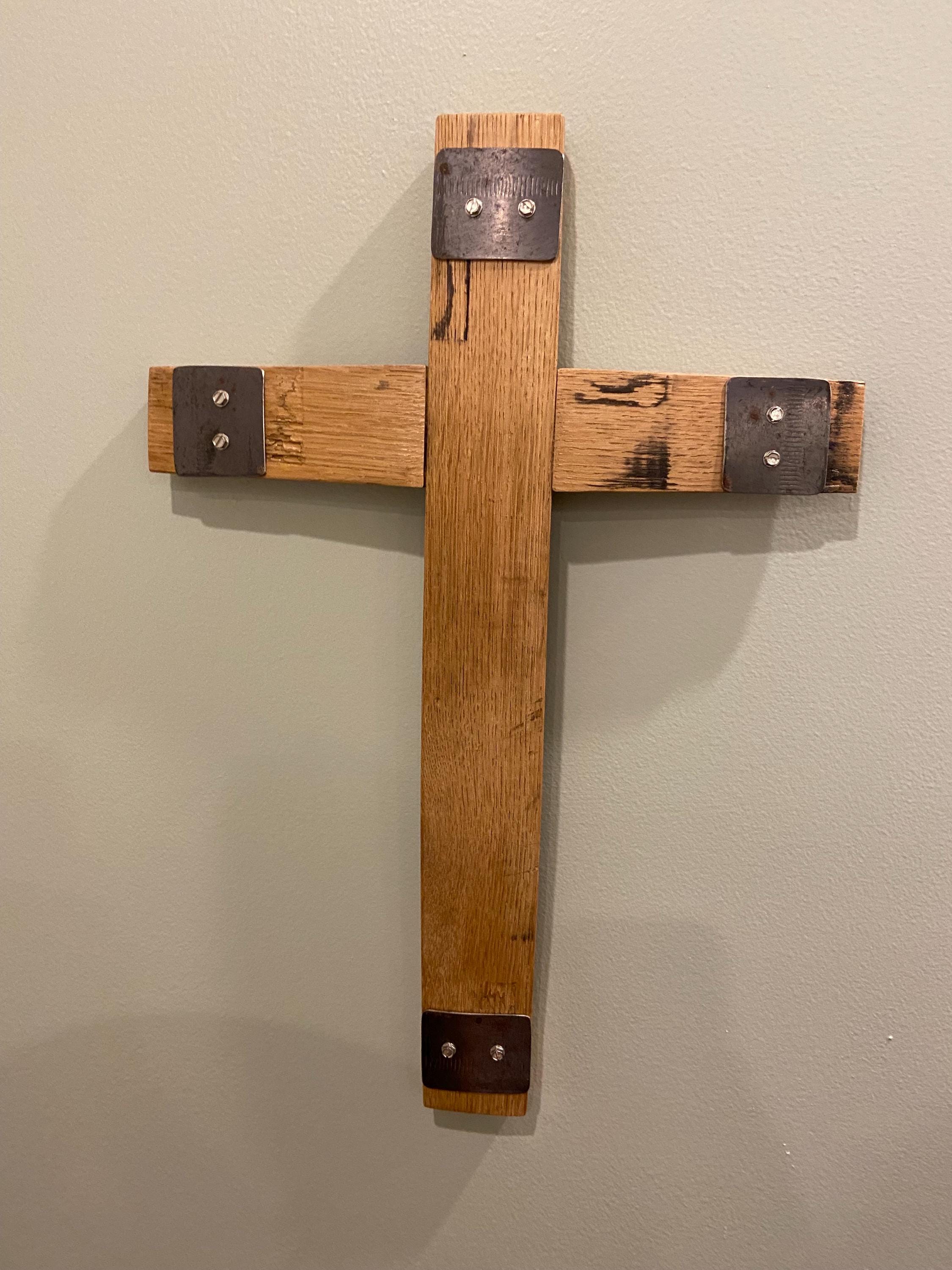 Bourbon Barrel Stave Wood Cross - Etsy