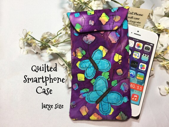 Large Quilted Cell Phone Case Smart Phone Gadget Case. Phone - Etsy