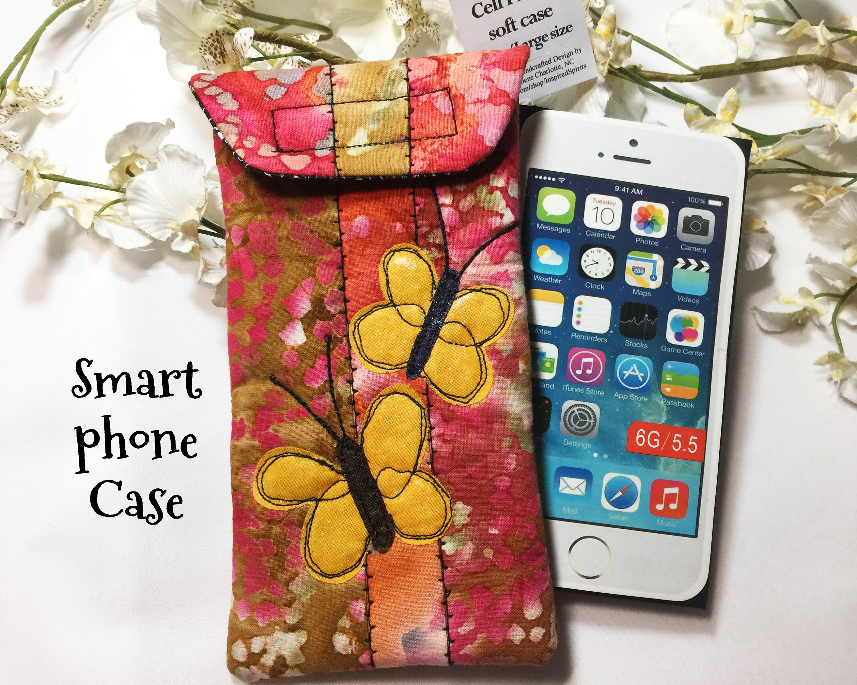 Smart phone case Large size phone case Quilted cell phone | Etsy