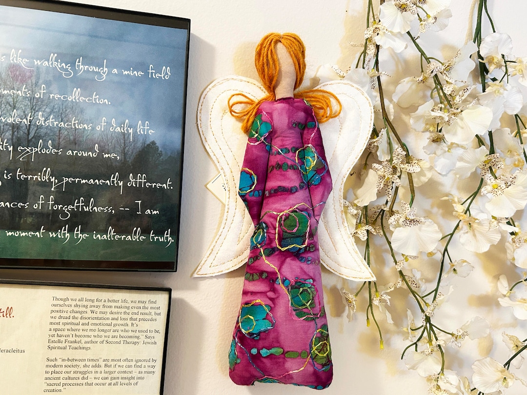 Guardian Angel Spirit, Cloth Angel Art Doll, Spiritual Doll, Art Doll ...