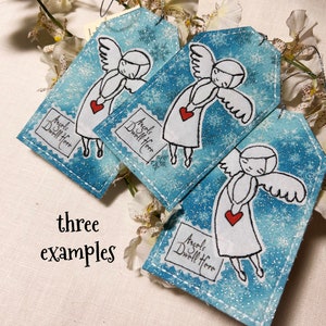 Sparkly Angel Gift Tag, Believe in Angels Keepsake Ornament, Package ...