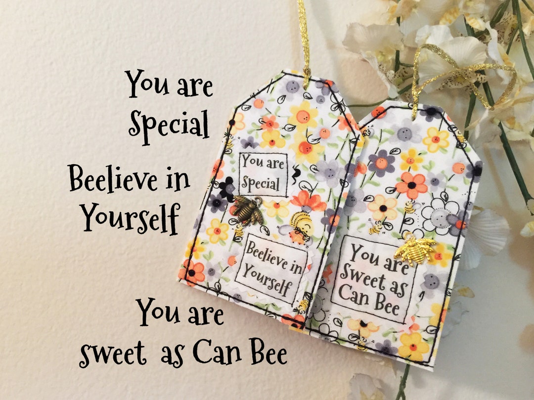Self Care Gift Tag Set, Personal Growth Keepsake Ornament, Positive ...