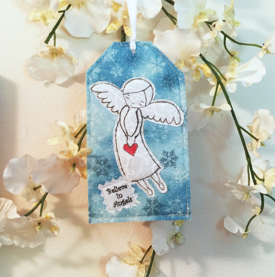 Angel Gift Tag Believe in Angels Keepsake Ornament Package - Etsy