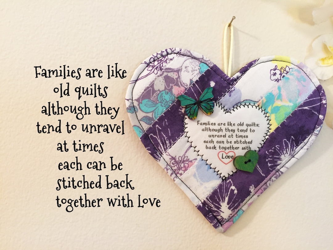 Family Forgiveness Saying Gift, Families Love Sentiment, Families Quilt ...