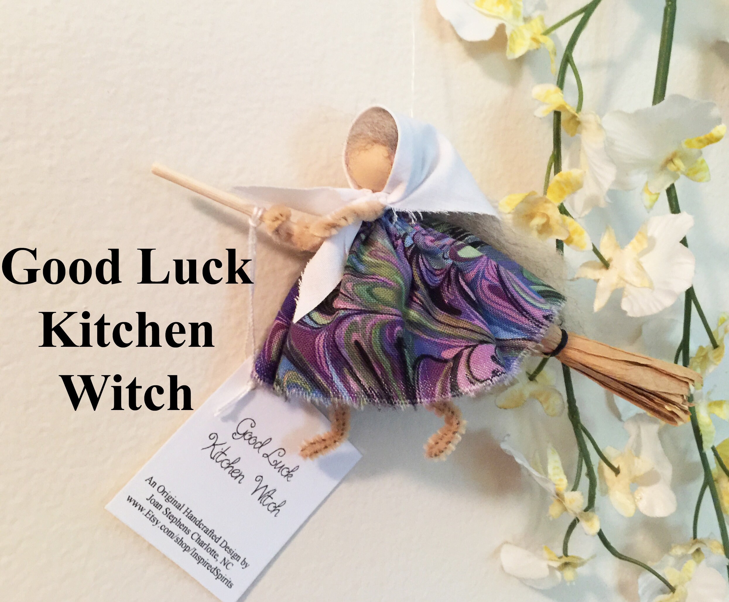 Good Luck Kitchen Witch magnet ornament Kitchen Witch house | Etsy