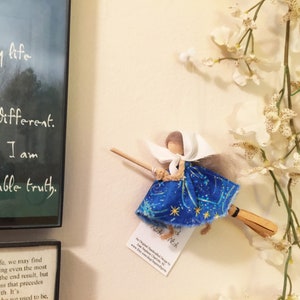 Good Luck Witch, Good Luck Kitchen Witch Magnet. Vintage OOAK Design ...