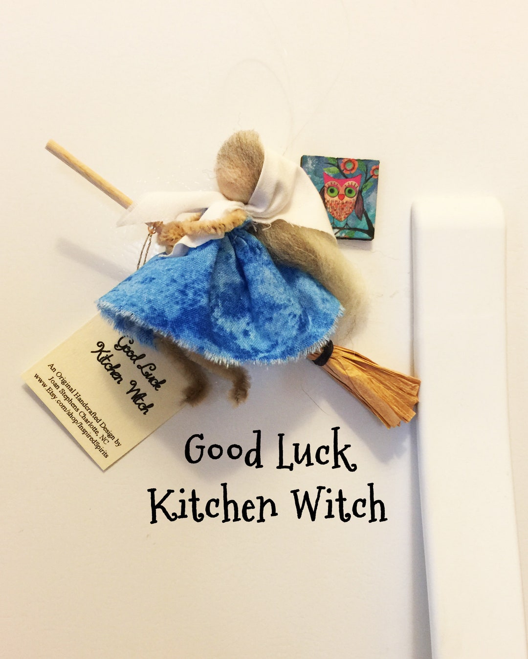 Cottage Witch Crone. Good Luck Kitchen Witch Ornament/magnet, Kitchen ...