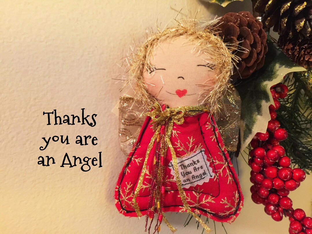 Thanks Angel Christmas Gift, Thanks You Are an Angel Ornament, Best ...