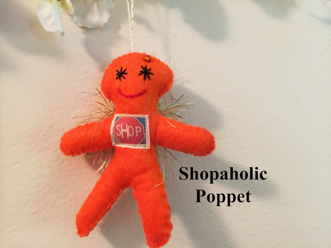 Shopaholic Poppet, Stop Overspending Affirmation Poppet, Poppet Doll ...