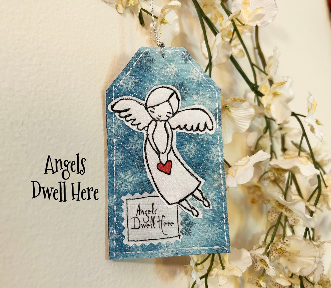 Angel Bookmark, Angels Dwell Here, Keepsake Ornament, Package ...